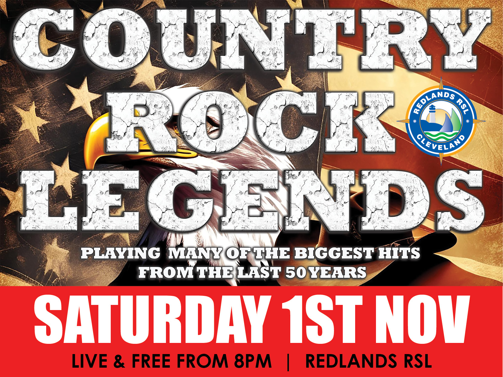 TRIBUTE: Country Rock Legends - Redlands RSL